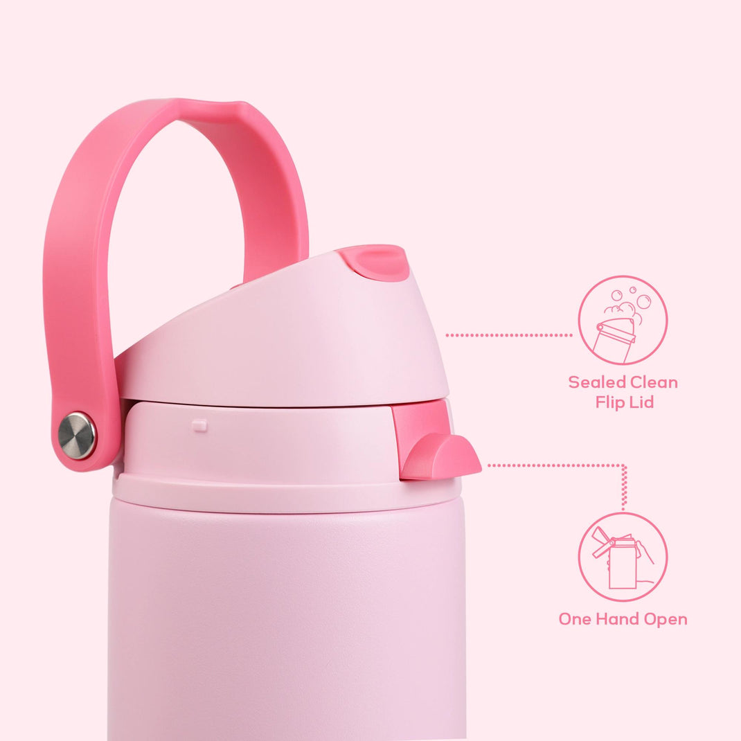 2-in-1 Pink Hydration Water Bottle – Xtusimple
