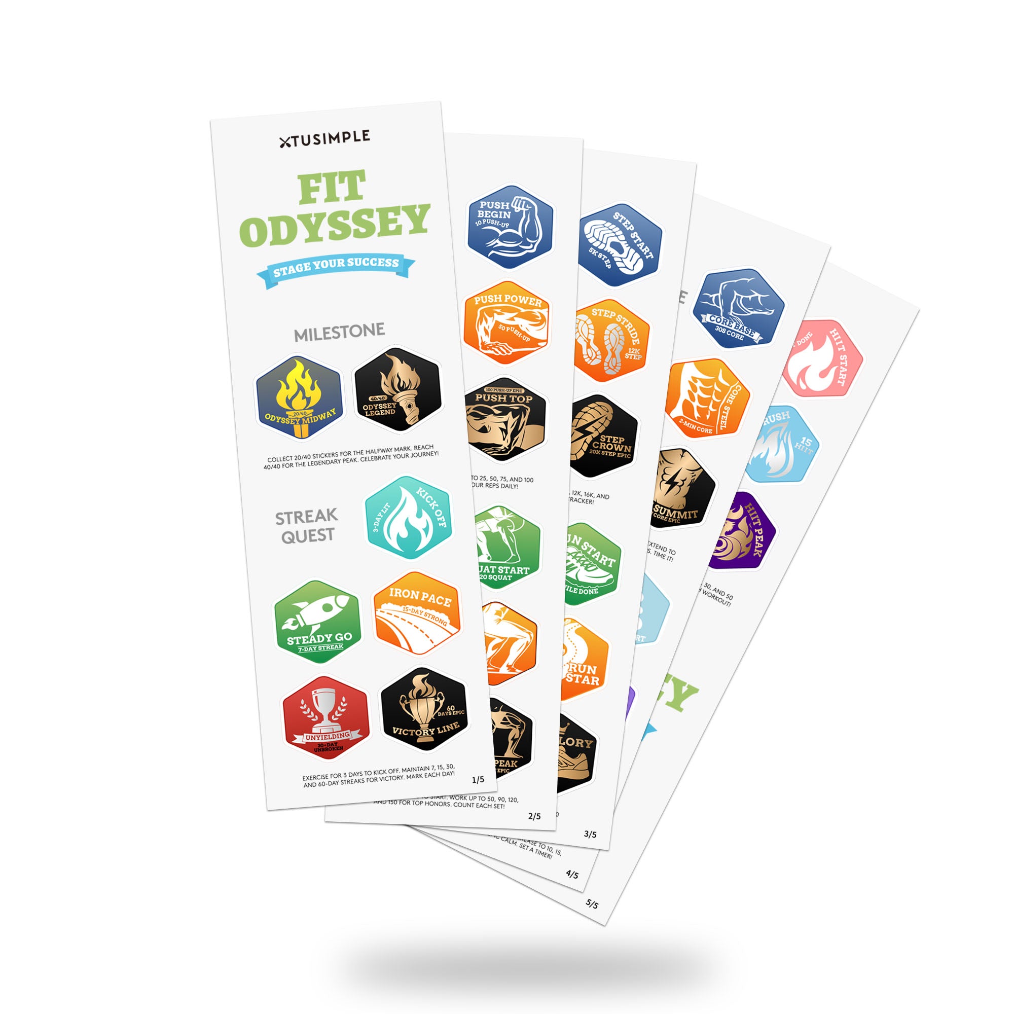 Extra FIT ODYSSEY Sticker Set – Xtusimple